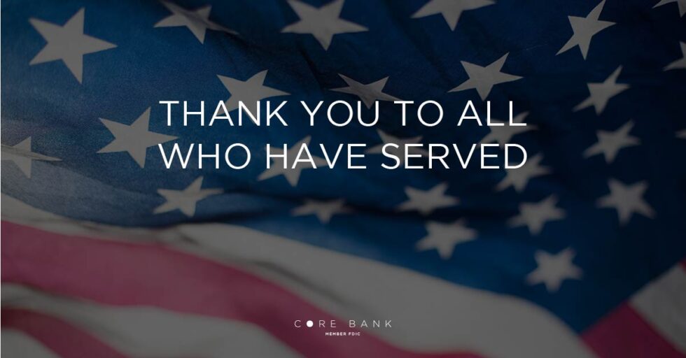 Military Appreciation Month Core Bank