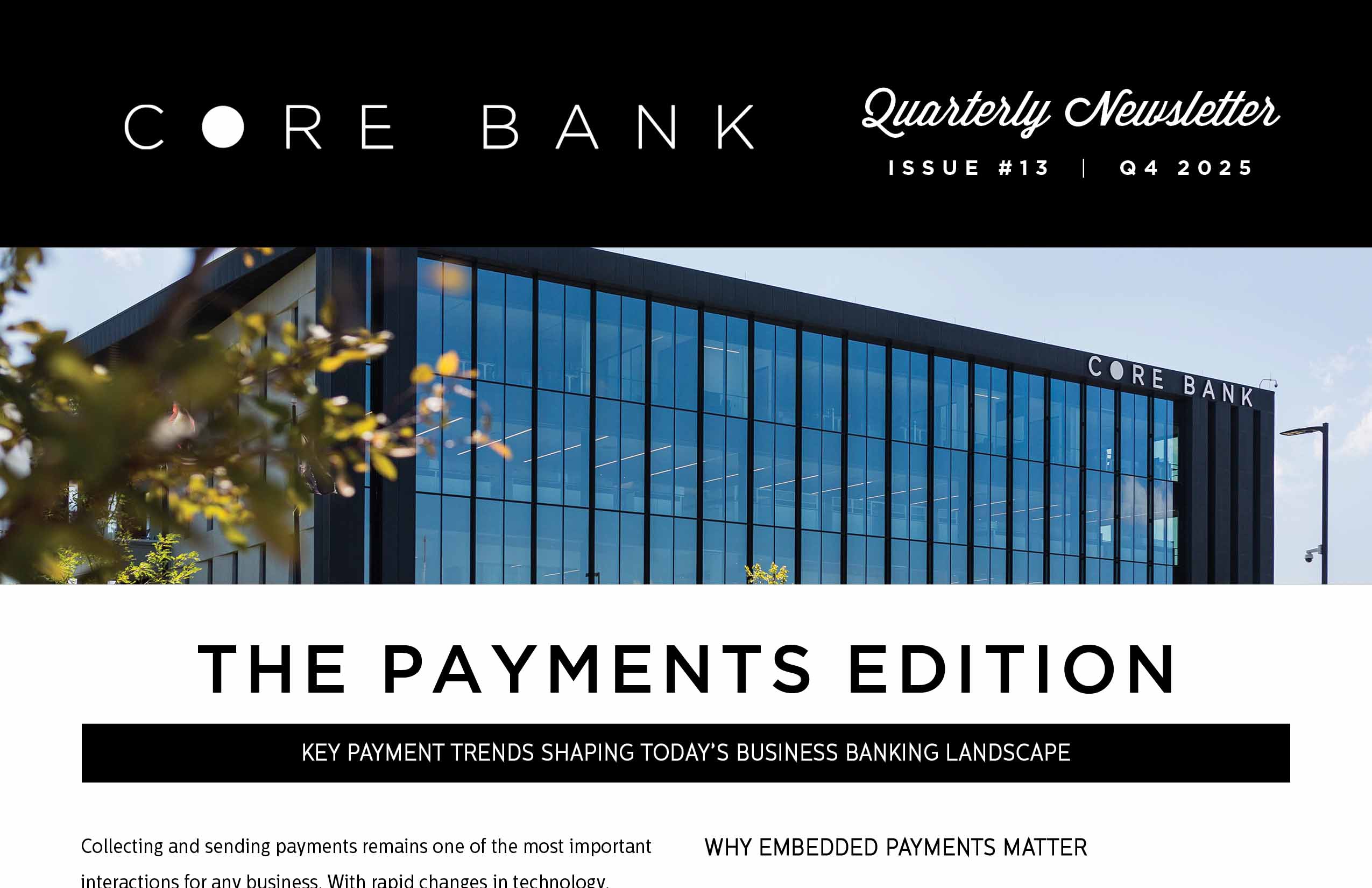 Q4 2025 ACH Payments Newsletter - Core Bank